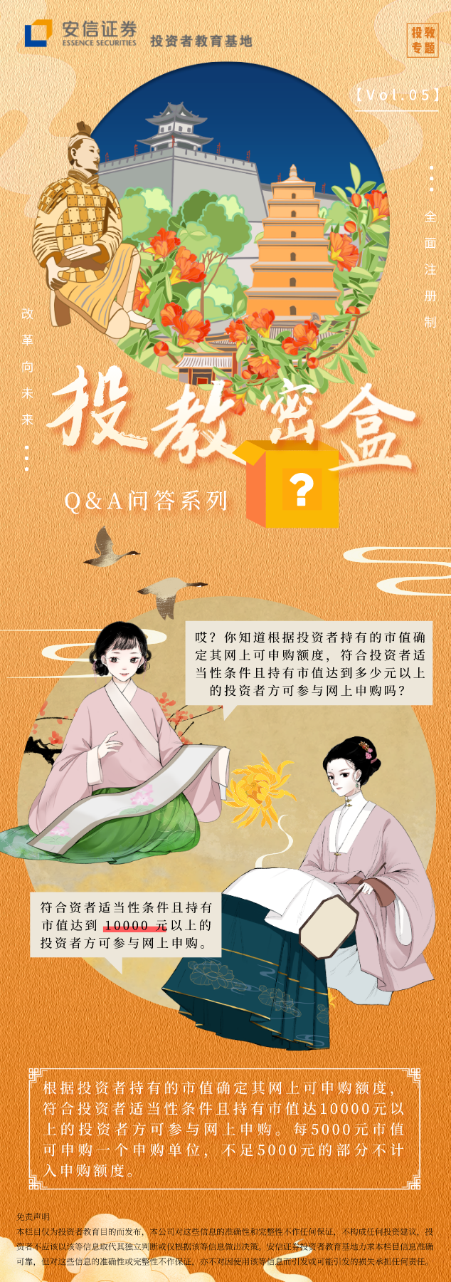 【投教密盒】系列问答Q&A | Vol.05 符合投资者适当性条件且持有市值达到多少元以上的投资者方可参与网上申购？ - 新华网客户端